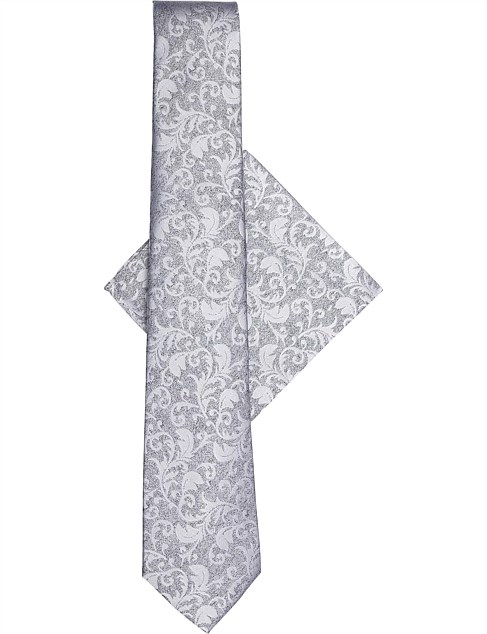 James Harper Textured Scroll Tie & Hank Set | David Jones