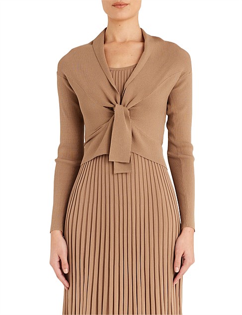 Perri Cutten Tie Knit Cardigan | David Jones