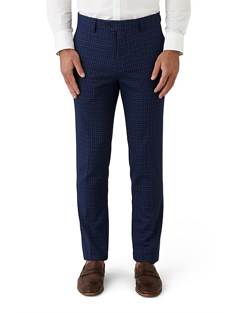 Uberstone Small Check Slim Trouser | David Jones