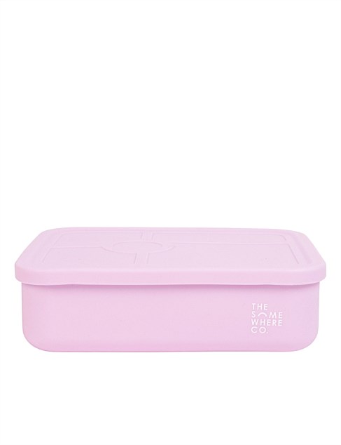 The Somewhere Co Large Silicone Bento Lunch Box Lilac | David Jones