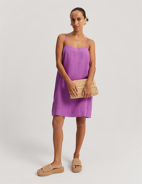 Country Road Organically Grown Linen Mini Dress | David Jones