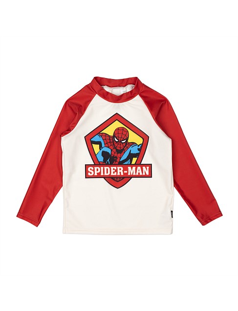 Rock Your Kid Spiderman Badge Rashie | David Jones