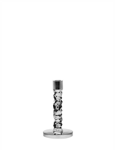 Orrefors Carat Small Candlestick Anthracite | David Jones