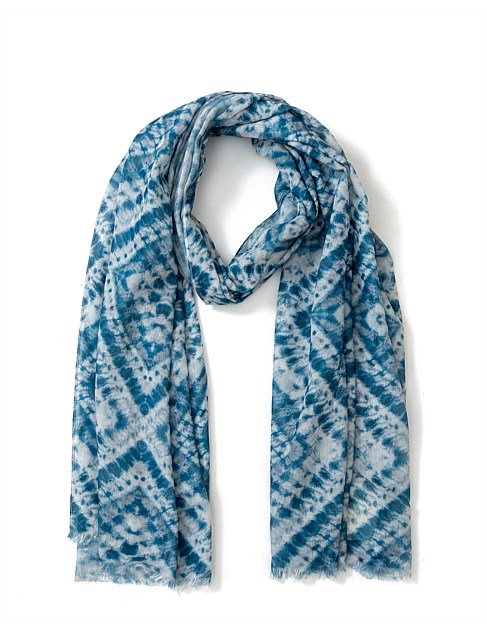 Gregory Ladner Geometric Diamond Print Scarf | David Jones