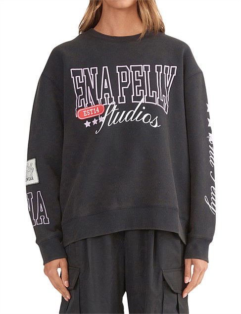 Ena Pelly Ep Mix Oversized Sweater | David Jones