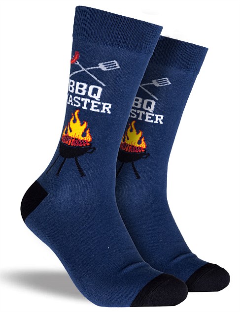 Mitch Dowd Bbq Master Fun Crew Socks | David Jones