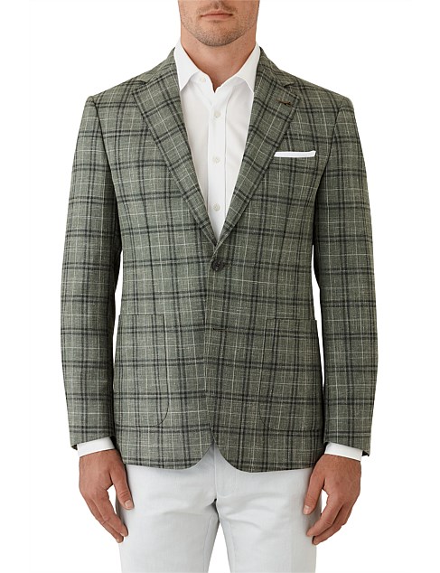 Joe Black Textured Check Sports Jacket | David Jones