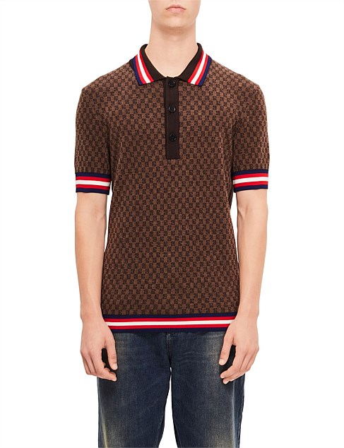 Balmain Mini Monogram Wool Polo | David Jones
