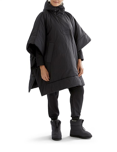 Fine-day Yield -Recycled Polyester Padded Poncho | David Jones