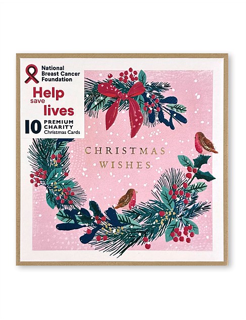 Simson Wreath On Pink Boxed Cards | David Jones