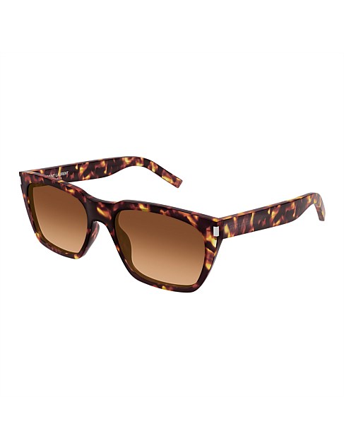 Saint Laurent Tort Rectangle Sunglasses | David Jones