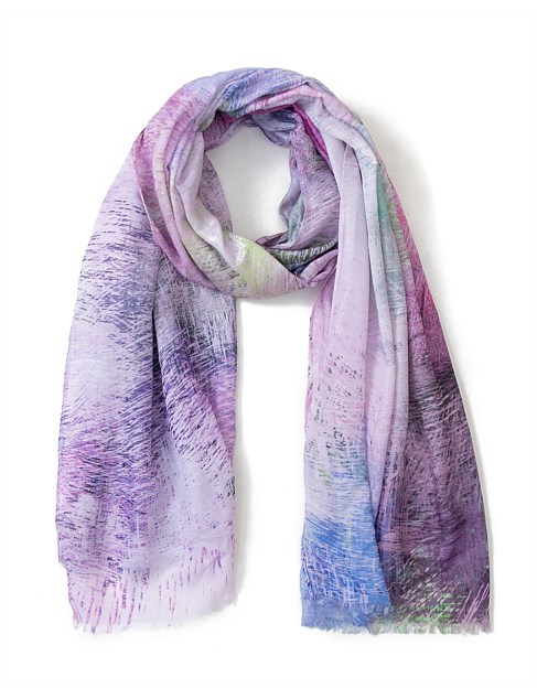 Gregory Ladner Brushstrokes Print Scarf | David Jones