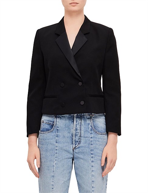 Isabel Marant Hasta Cropped Tuxedo Jacket | David Jones