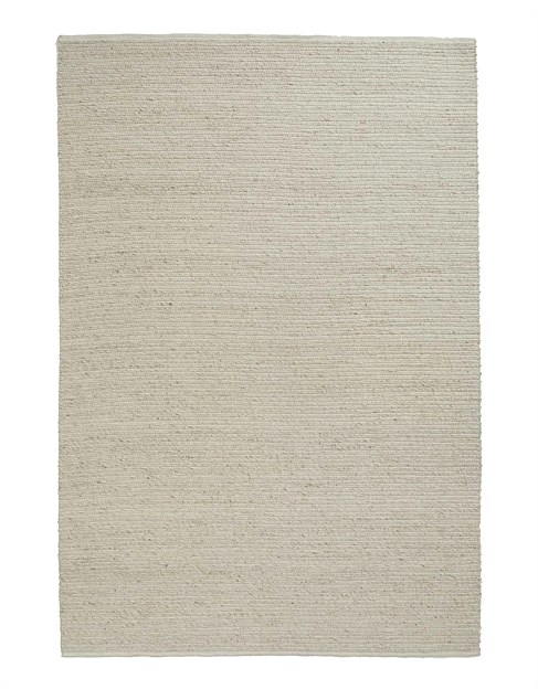 Weave Andes Rug Handwoven Textured Rib In Sandstorm 3x4m | David Jones