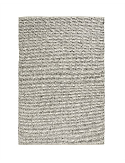 Weave Emerson Rug Handwoven Chunky Textured Plain In Feather 3x4m ...