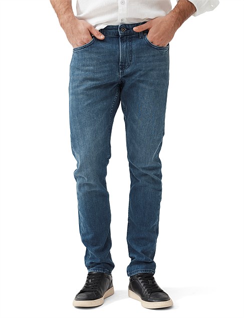 Rodd & Gunn Oaro Slim Italian Denim Long Leg -Bright Blue | David Jones