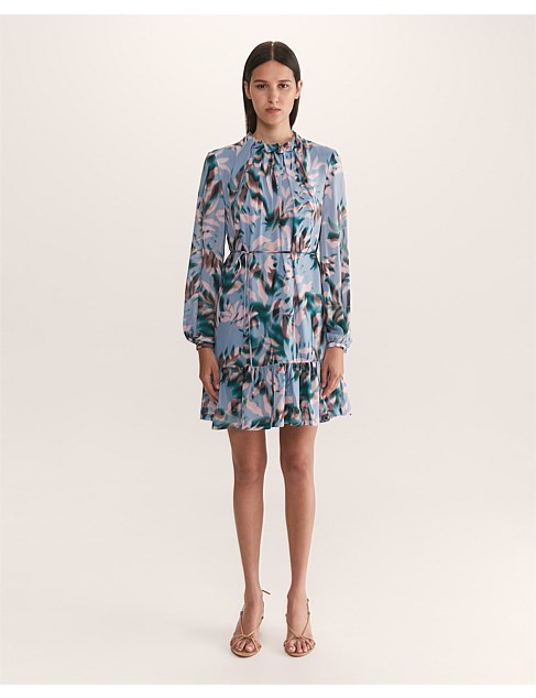 Saba Lumina Silk Ls Mini Dress | David Jones