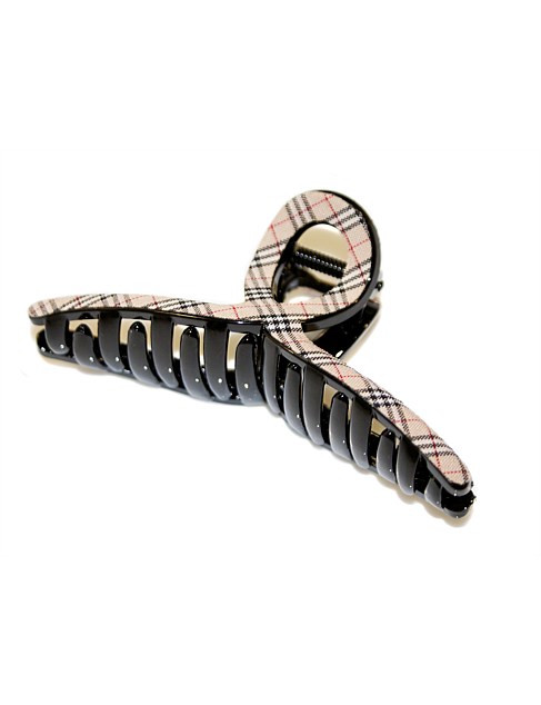 Hepburn & Co Tartan Small Check Loop Claw | David Jones