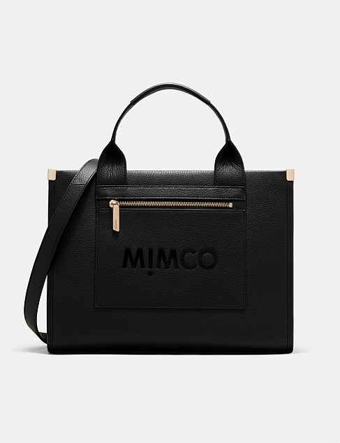Mimco Patch Leather Tote Bag | David Jones
