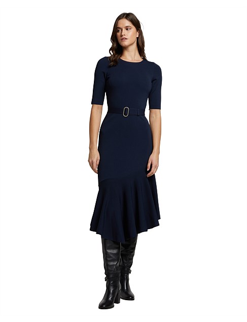 Ted Baker Samalee Knitted Midi Dress With Flippy Skirt | David Jones