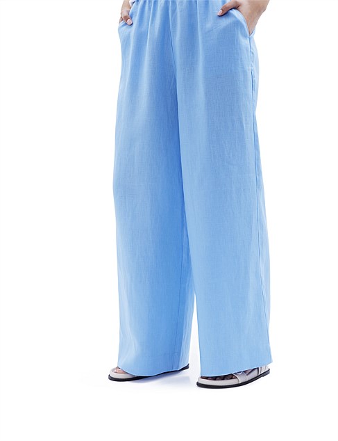 Unison Linen Wide Leg Pant | David Jones