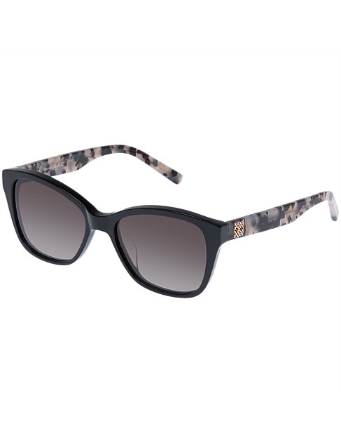 Oroton Goldie Black D-frame Sunglasses | David Jones