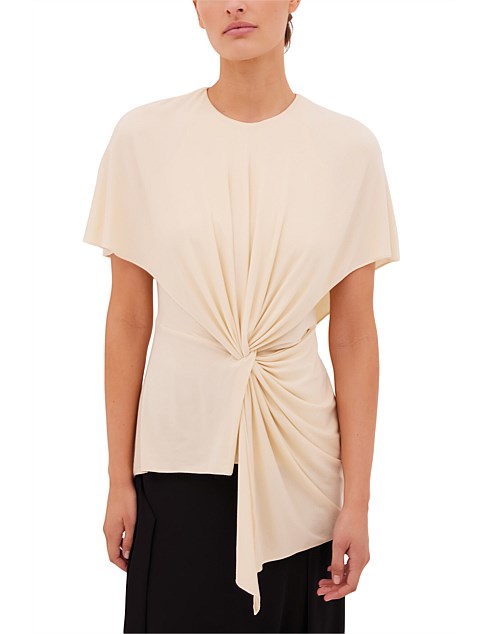 Bianca Spender Wheat Jersey Helena Top | David Jones