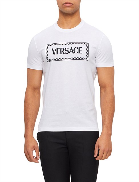 Versace Collection Versace Label Logo Embroidery T-shirt | David Jones