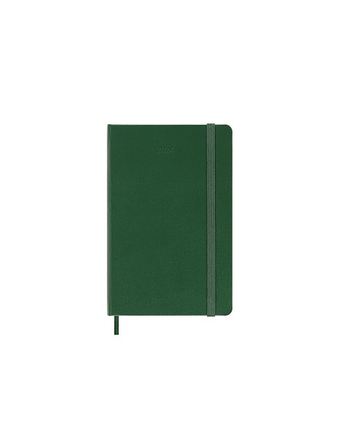 Moleskine 12m Weekly Notebook Pocket Myrtle Green -Hard Cover | David Jones