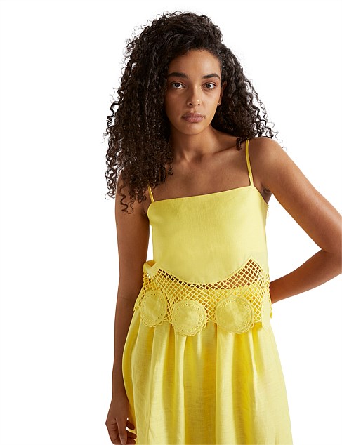 Seed Heritage Embroidered Hem Camisole | David Jones