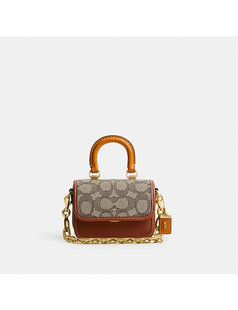 Coach Rogue Top Handle 12 In Signature Textile Jacquard | David Jones
