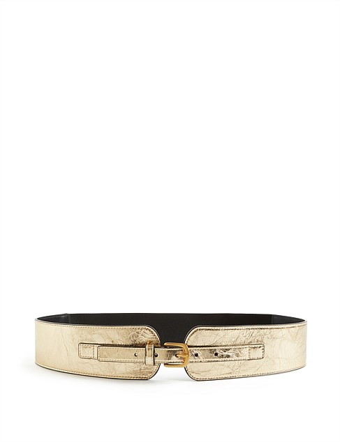 Commonry the Metallic Waist Leather Belt | David Jones