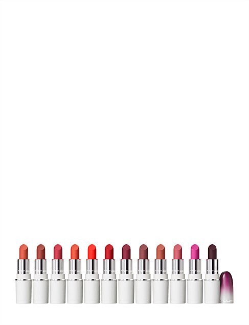 Mac Lips By the Dozen Mini Powder Kiss Lipstick X12 | David Jones