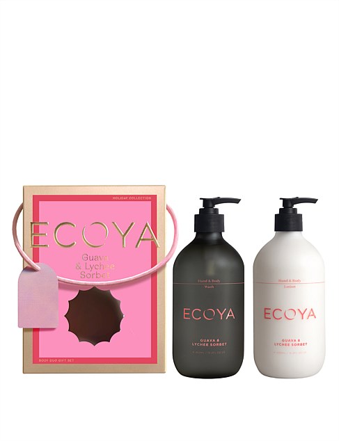 Ecoya Guava & Lychee Sorbet Bodycare Gift Set | David Jones