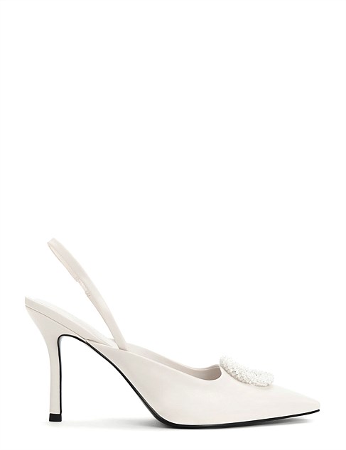 Charles & Keith Women's Covered Open-back Heels Sandal | David Jones