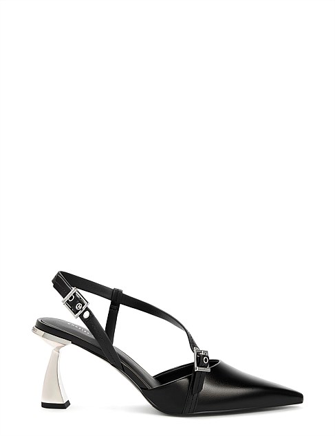 Charles & Keith Women's Covered Open-back Heels Sandal | David Jones