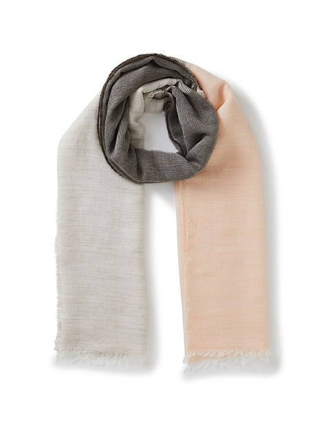 Milana Modal Woolcolorstriped Scarf 205x70 | David Jones