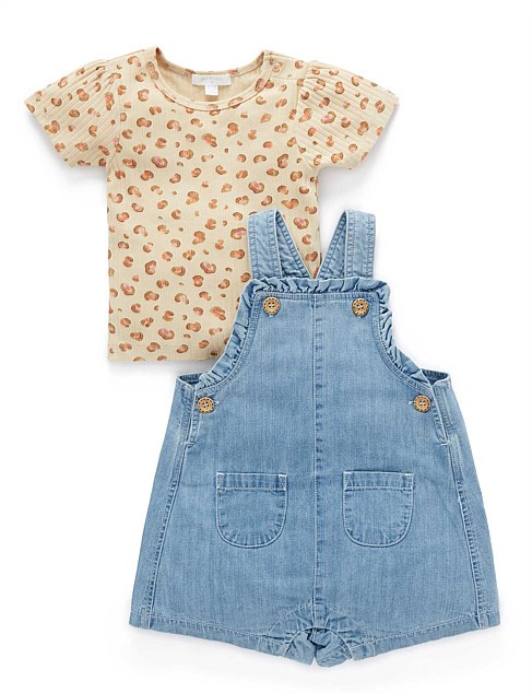 Purebaby Pocket Overall Set | David Jones