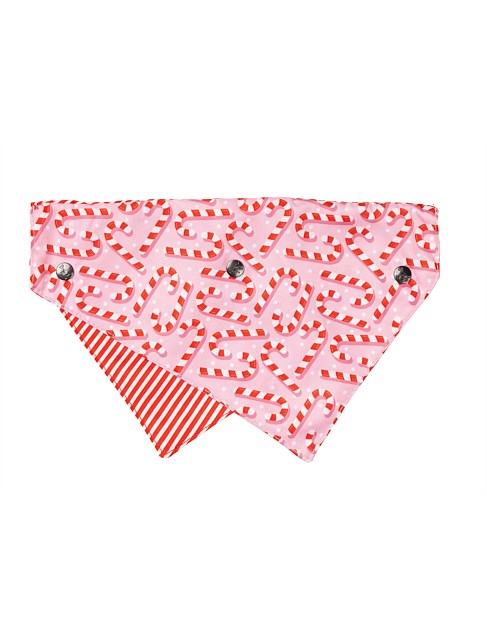 Fuzzyard Bandana -Candy Cane -Pink | David Jones