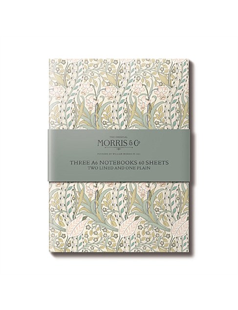 William Morris William Morris 3 X A6 Notebook Set | David Jones
