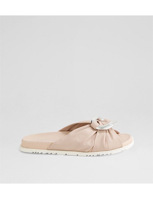 Midas Tonite Rose Leather Slides | David Jones