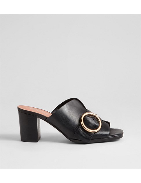 Midas Hendi Black Leather Sandals | David Jones
