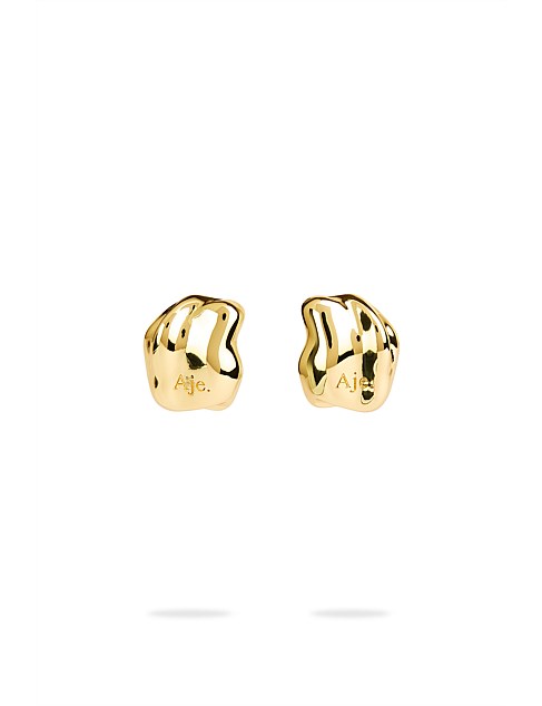 Aje Marina Organic Logo Stud Earrings | David Jones