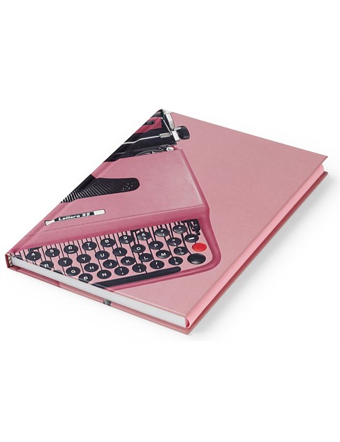 Pdipigna Olivetti Hard Cover Med Notebook Pink | David Jones
