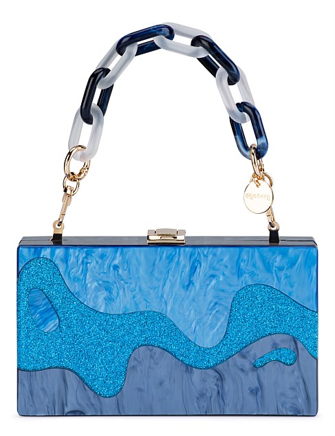 Olga Berg Erika Acrylic Wave Bag | David Jones