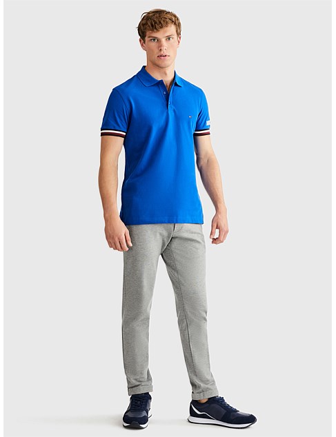 Tommy Hilfiger Monotype Gs Cuff Slim Polo | David Jones