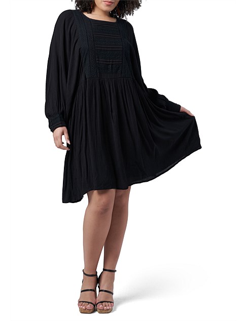 Curve Project Dream Big Smock Dress With Lace Details | David Jones