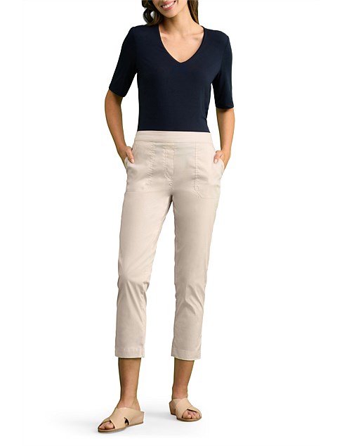 Blue Illusion Lightweight Cotton Pant | David Jones