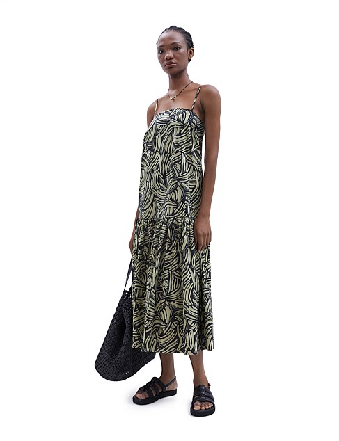 Unison Abstract Print Midi Dress | David Jones