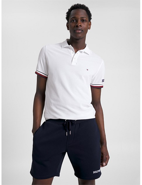 Tommy Hilfiger Monotype Gs Cuff Slim Polo | David Jones
